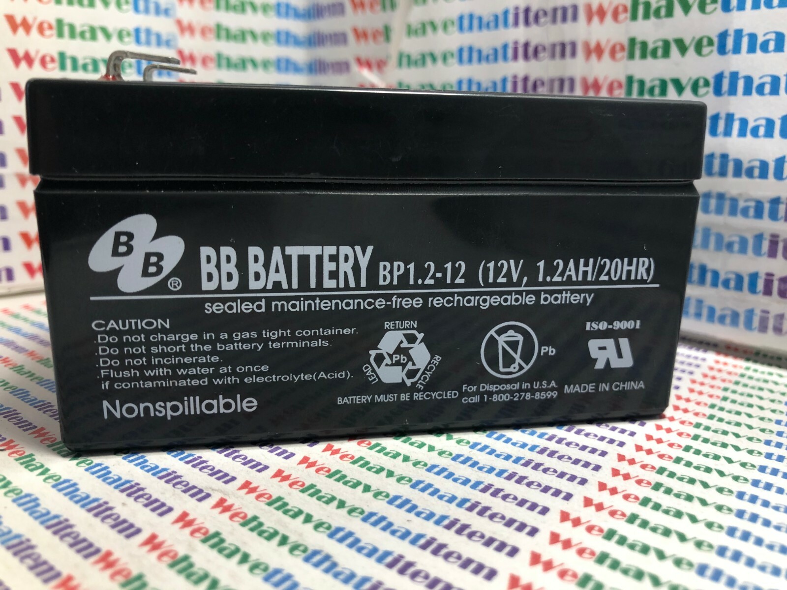 BB battery / BP 1.2-12 / (12V, / 1.2AH/20hr / 1 PIECES W (QTZY) | eBay