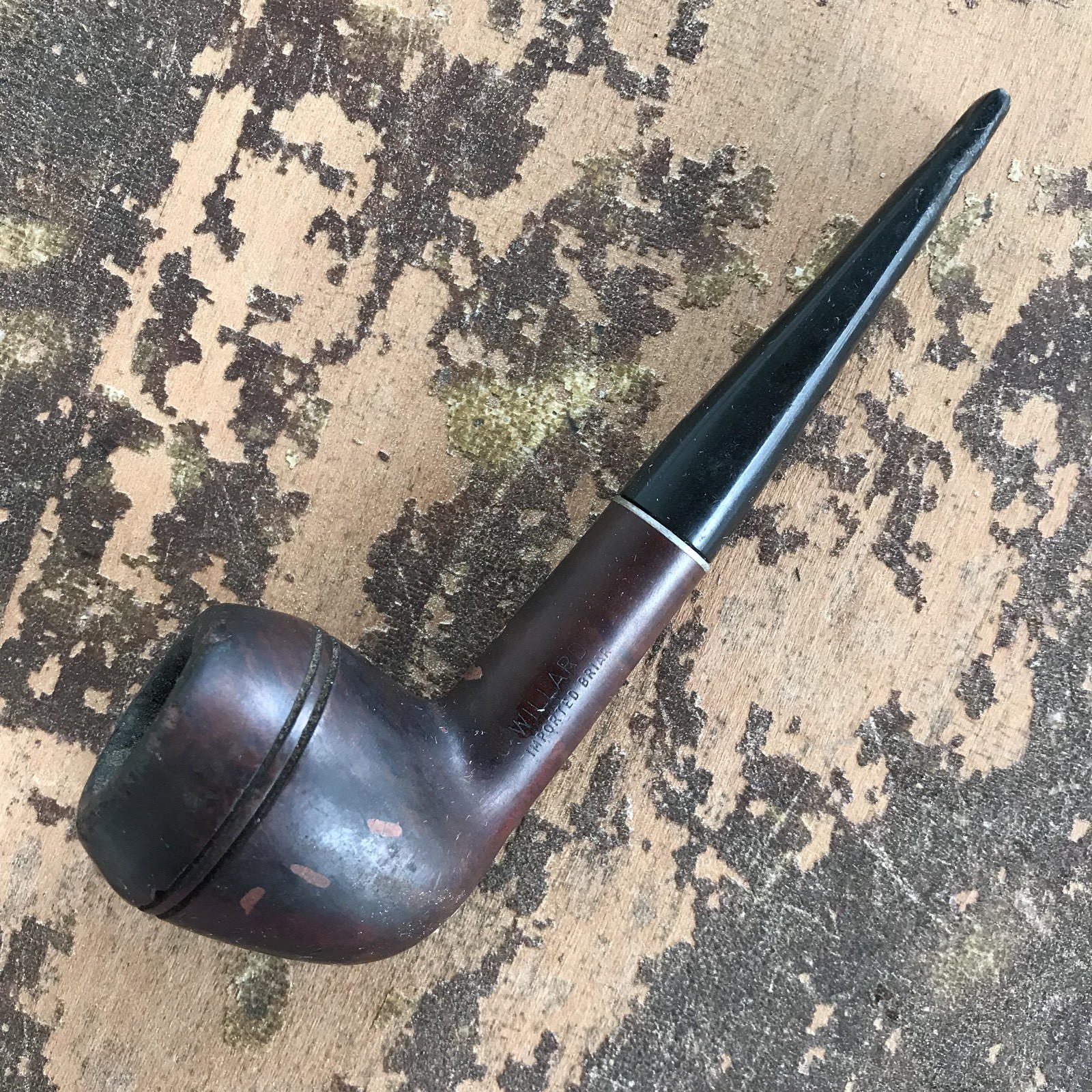 Willard Yellow Dot Straight Imported Briar Tobacco Pipe Estate | eBay