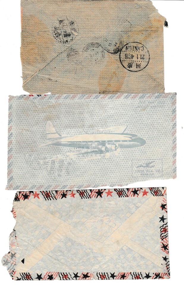 lot of 3 from Canton , China to Canada and USA airmail covers | eBay