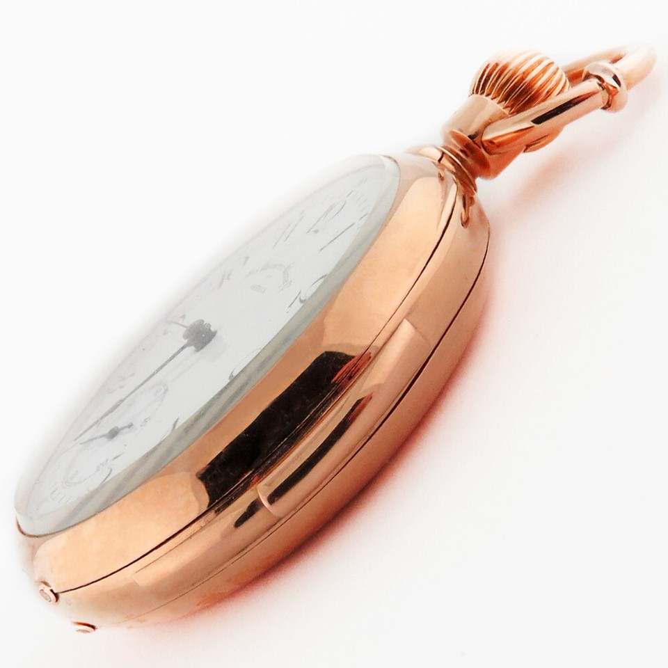 Non Magnetic Watch Co 18K Gold OF Chronometer Quarter Repeater Pocket ...