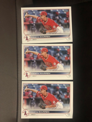 (3) 2022 Topps Austin Warren RC #495 Angels | eBay