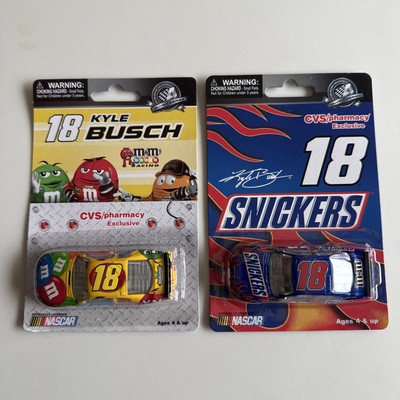 NASCAR Silver Series #18 KYLE BUSH M&M & Snickers CVS Exclusive Lot Of ...