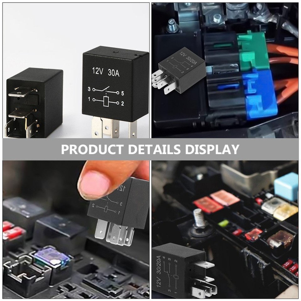 5 Pcs Car Motor Starting Relay Relays for Truck Automotive Multi ...