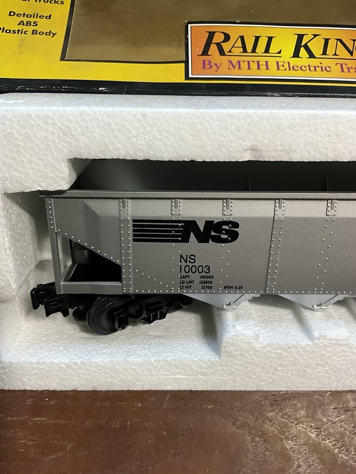 VINTAGE MTH 10003 NS NORFOLK SOUTHERN SEMI-SCALE HOPPER CAR O SCALE NIB ...