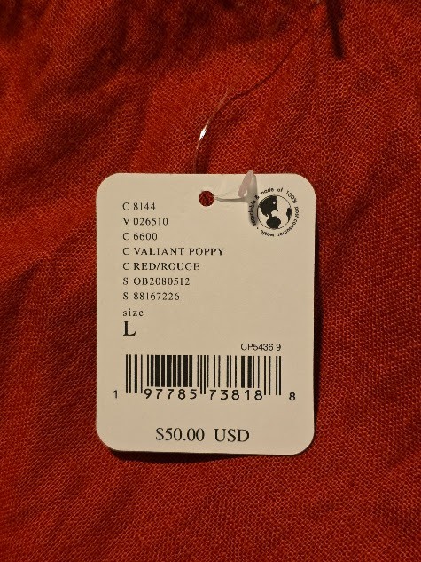 Free People My Little Micro Mini Cotton-linen Skort LARGE Red Pull On ...