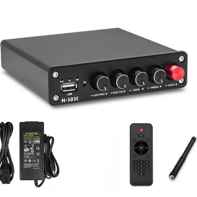5.0 Hi-Fi Mini Amplifier USB Drive High-Power 2.1 Digital Hi-Fi Home ...