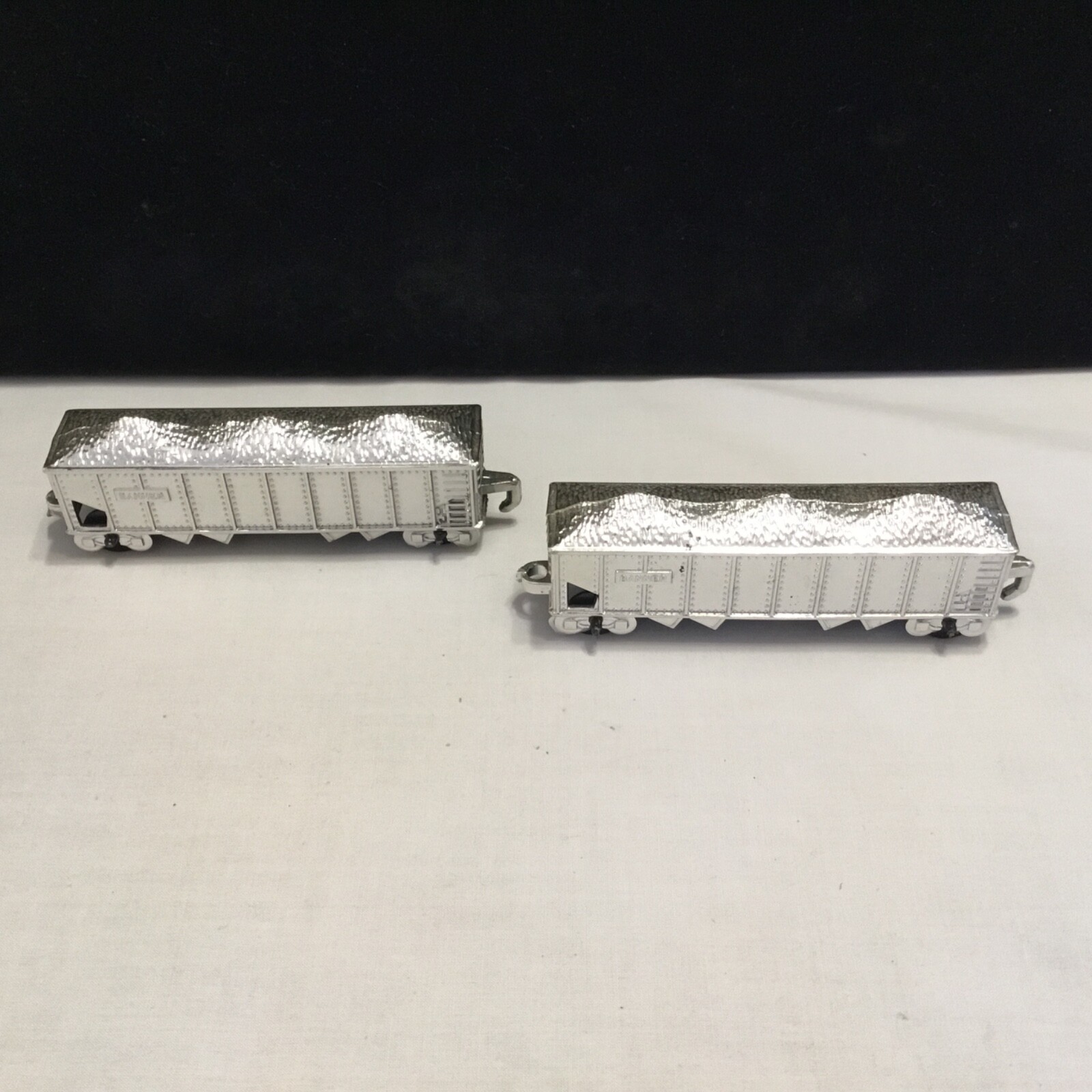 Lot of 6 Vintage Banner Silver Plastic Train Cars (39A) | eBay