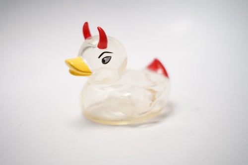 RARE 2005 Crystal Clear Rubber Evil Devil Duck Ducky Duckie Toy Accoutrements | eBay