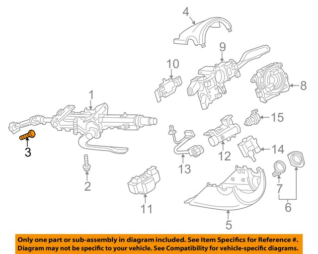 AUDI OEM 08-18 TT Quattro Steering-Column Assembly Lower Bolt N01033513 ...