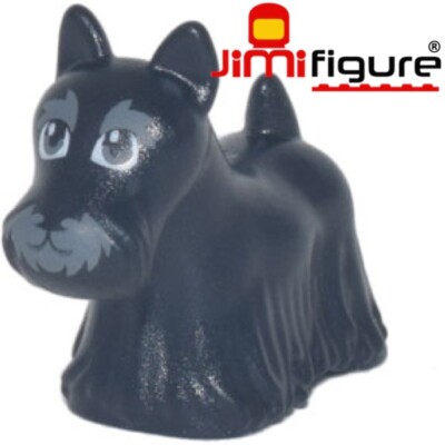 NEW LEGO Dog Scottish Terrier Black Scottie Grey Muzzle 83188pb01 ...