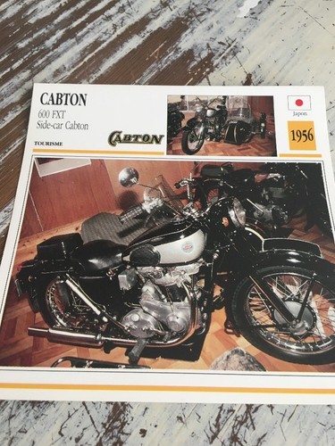 Cabton 600 FXT Sidecar 1956 600FXT Porta Carte Motocicletta Collezione ...