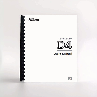 Nikon D4 User's Manual | eBay