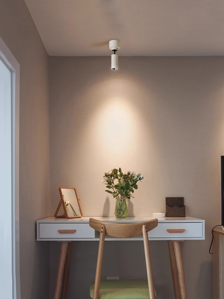 Dimmable/N 3W COB LED Ceiling Light Fixture Focus Spotlight Rotatable ...