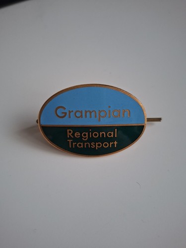 Grampian Reguonal Transport Bus Driver Conductor Cap Badge. Bus ...