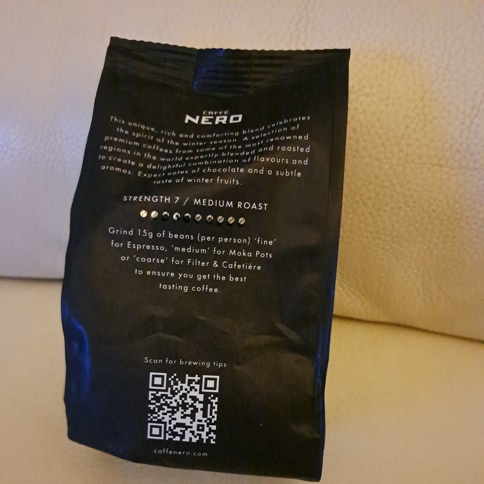Caffe Nero Winter Blend Whole Coffee Beans 200g | eBay UK