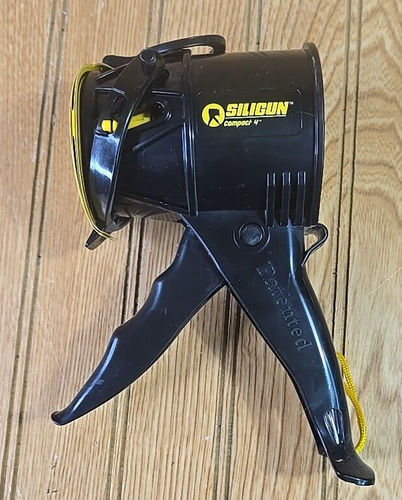 Siligun Compact 4 Anti Drip Caulking Gun 4" Total Length For 10oz Tubes ...