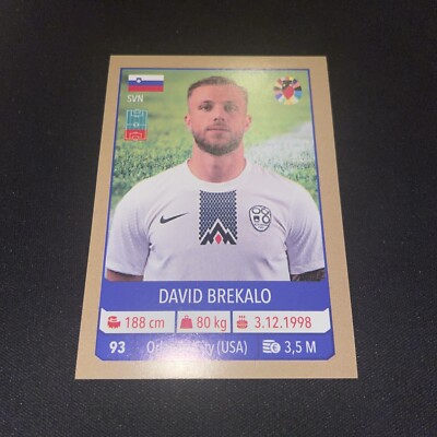 93 David Brekalo Slovenia Rafo Euro 2024 football sticker Orlando City ...