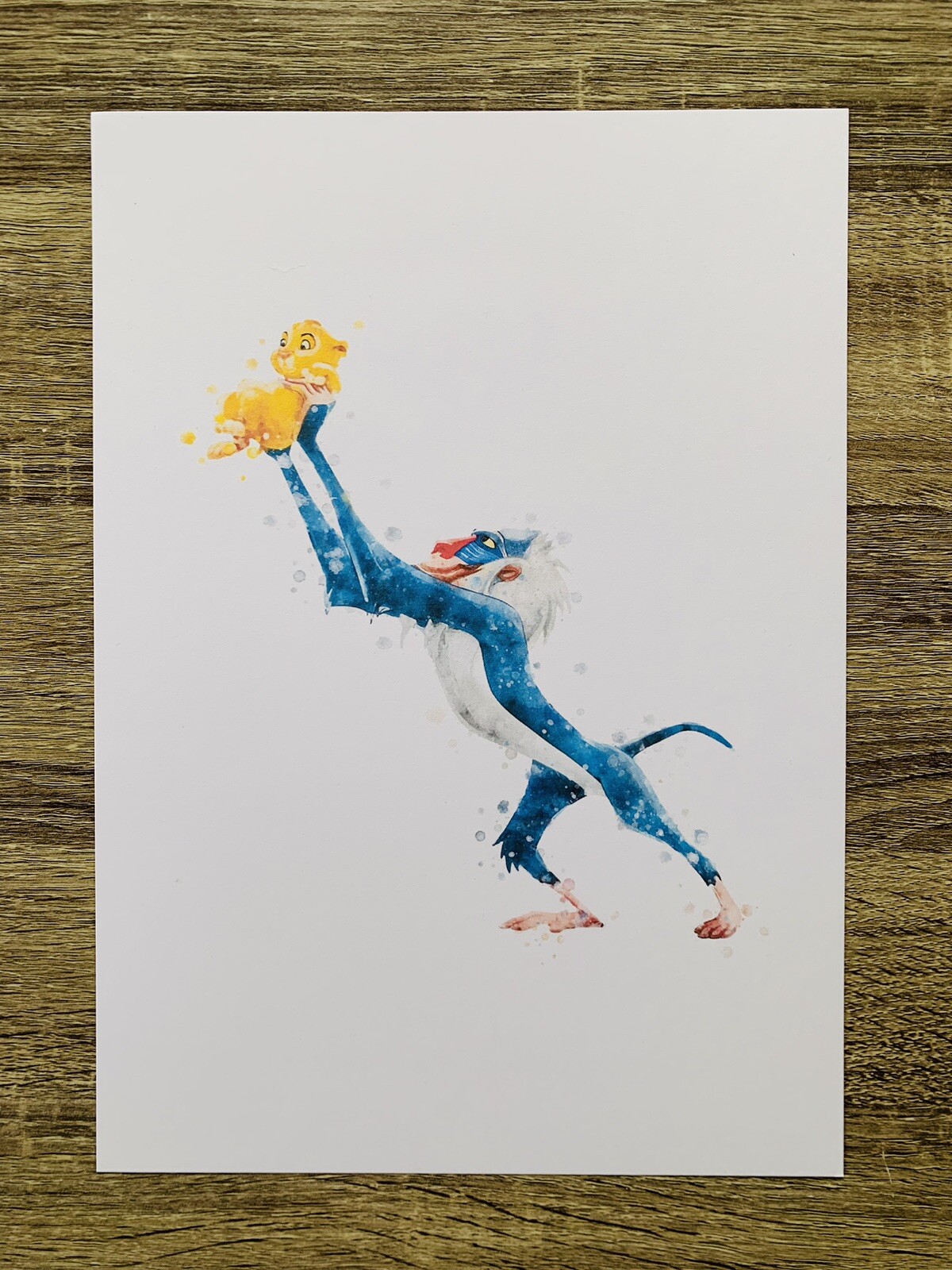 Disney Lion King Rafiki Presenting Simba Monkey Print Wall Art ...