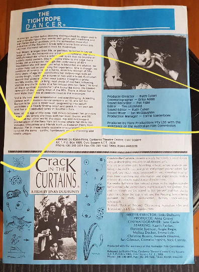 Ruth Cullen's Tightrope Dancer + Jinks Dulhuntly's Crack in the Curtain ...