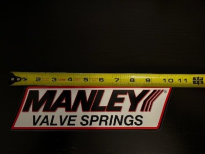 MANLEY Valves - 10X3 1960's 70's Racing Large Decal/Sticker | eBay
