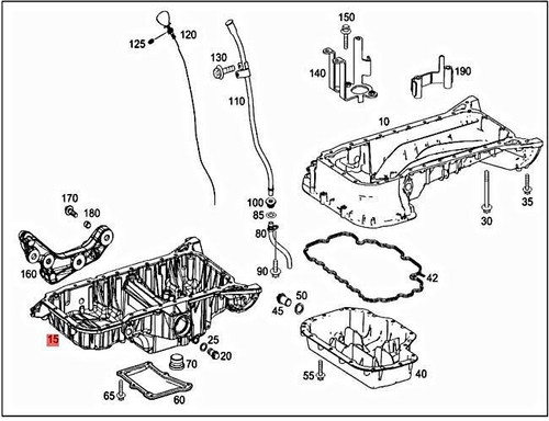 Genuine MERCEDES Oil pan 2780106604 | eBay