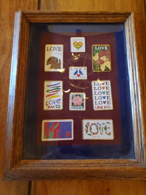 USPS Post Office LOVE USA Set Stamp Pinback Lapel Pins 9 | eBay