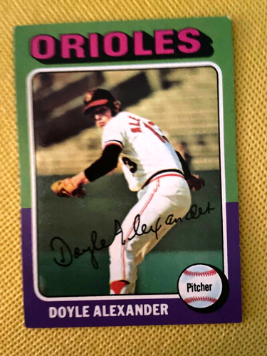 1975 TOPPS # 491 DOYLE ALEXANDER | eBay