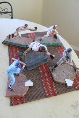 COOOPERSTOWN MLB MCFARLANES (LOOSE): BRETT, COBB, FISK, RIPKEN ...