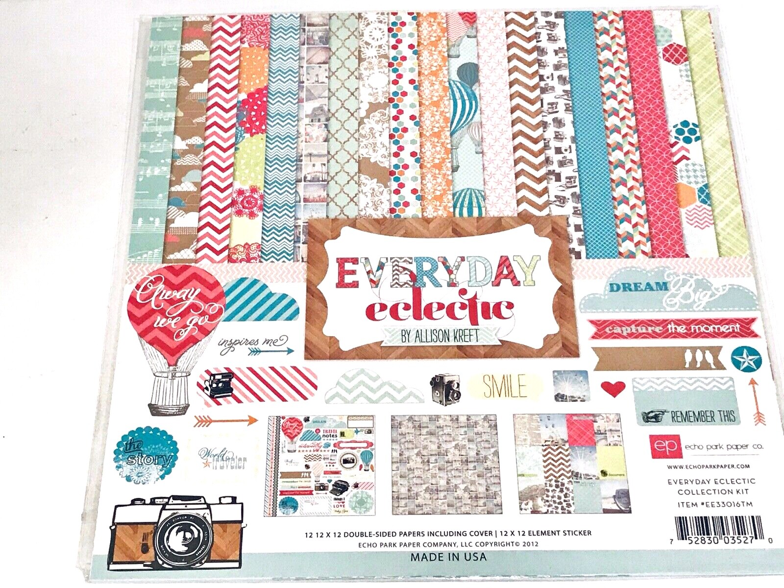 ECHO PARK PAPER CO. 12 X 12 EVERYDAY ECLECTIC COLLECTION KIT | eBay