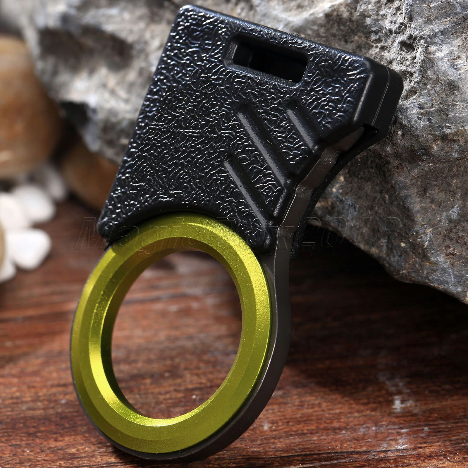 EDC Ring Cutter Rope Parachute Cord Knife Stainless Steel Keychain ...