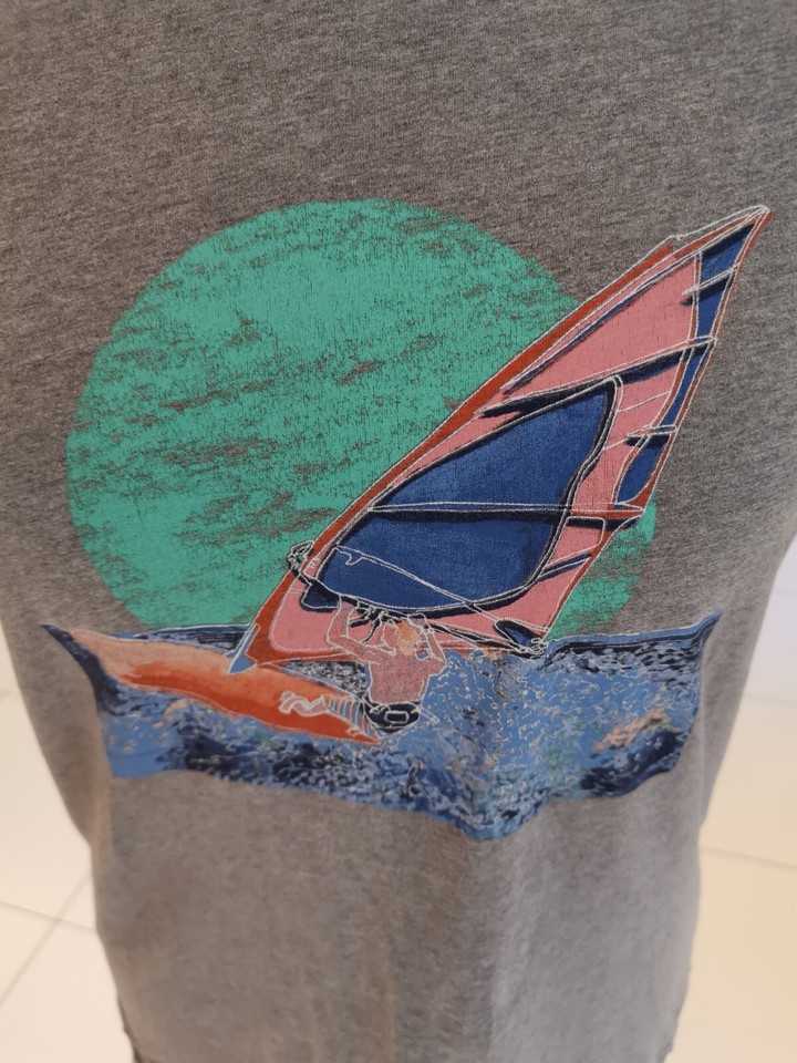 Mens Fat Face UK Medium Grey Marl Short Sleeves Crew Neck TShirt ...