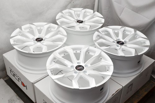 18x8 White Wheels Rims 5x114.3 Mustang Accord Civic CRV RAV4 Sienna ...