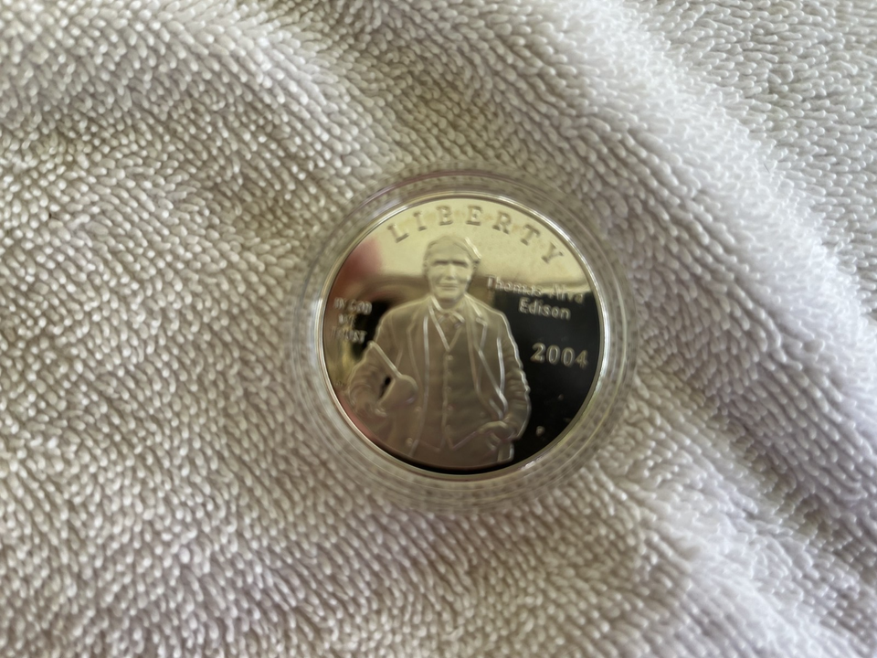 Thomas Edison Silver coin | eBay