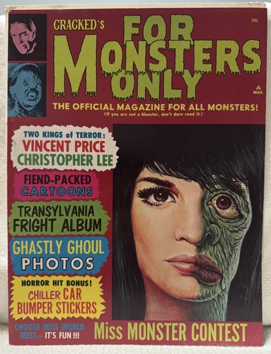 For Monsters Only #4 Mar. 1967 original copy NICE - Look!! | eBay
