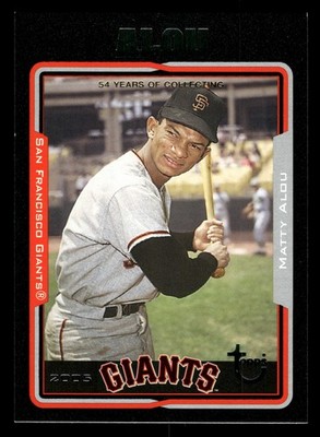 Matty Alou San Francisco Giants 2005 Topps Retired Signature Black #67 ...