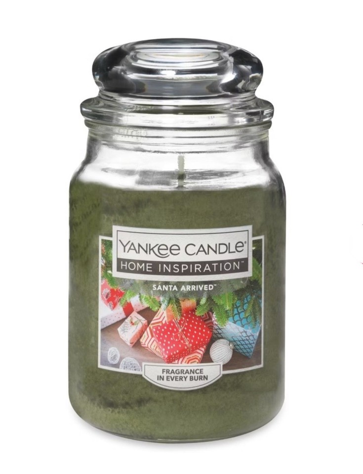 2 X 19oz Jars Yankee Candle Home Inspiration Santa Arrived Fragrance ...