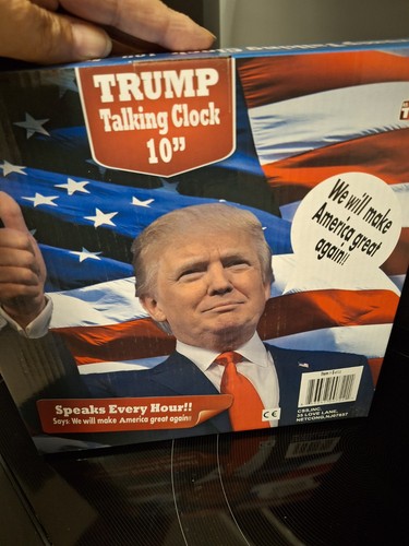 President Donald Trump Talking Clock. New In Box. | eBay