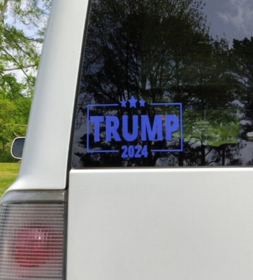 Trump Vinyl Decal Sticker Blue 4x6 Donald Trump Political USA | eBay