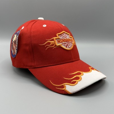 Embroidered Motor Choppers Cycles Baseball Hat Cap Red Adjustable NWT ...