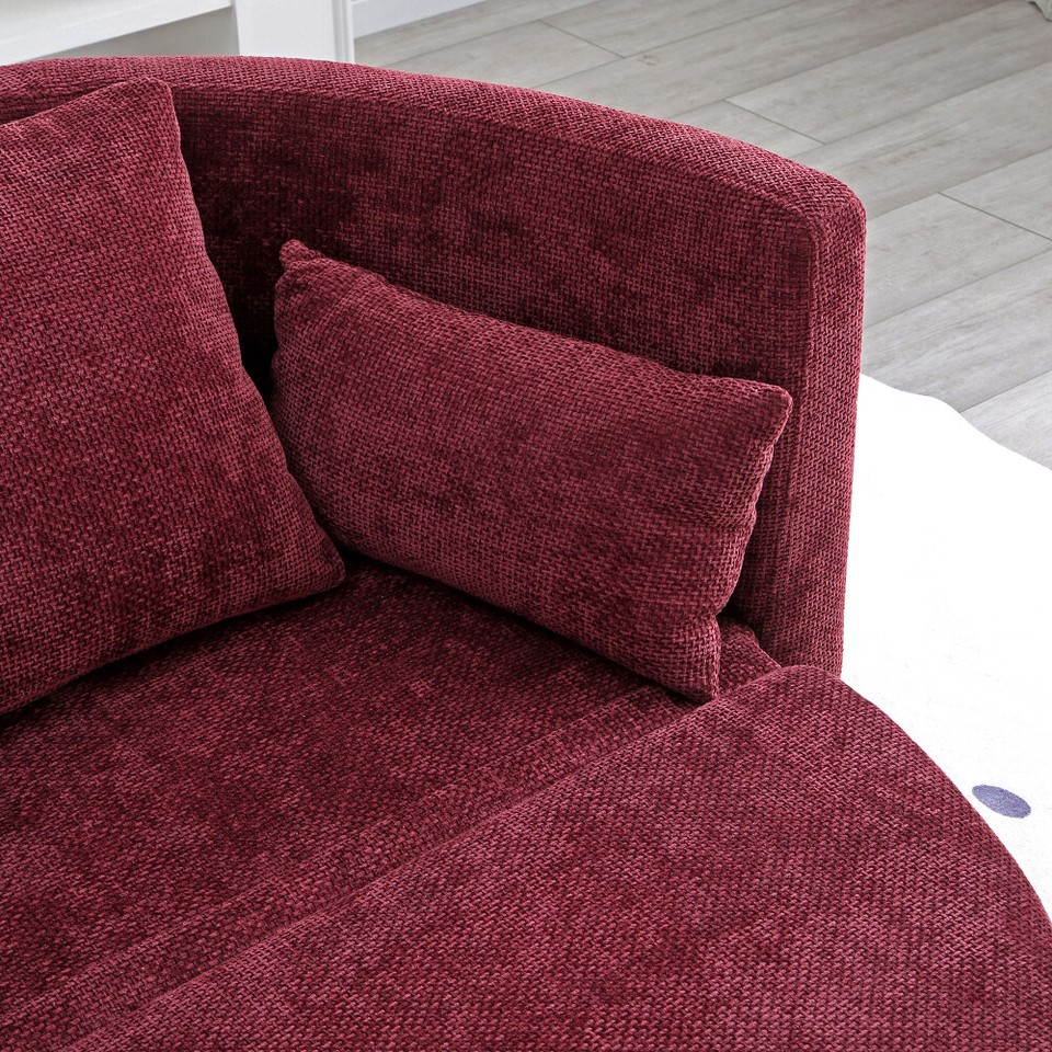 Foldable Sleeper Sofa Bed Circular Bed Adjustable Futon Sofa Folding ...