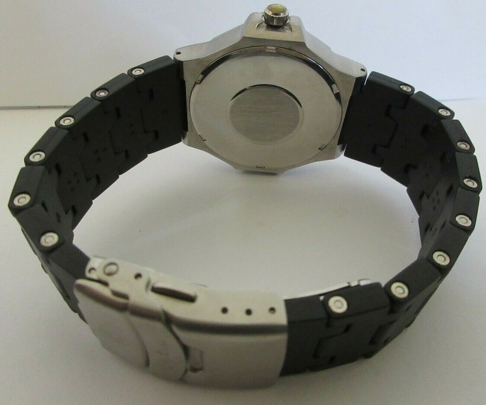 Philip Persio Quartz 5 ATM Waterproof Black Band Watch | eBay