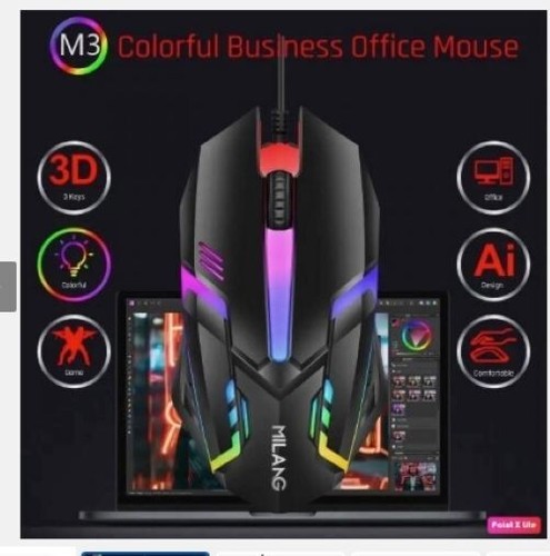 Gaming Mouse RGB LED USB Wired Gamer Mouse | eBay