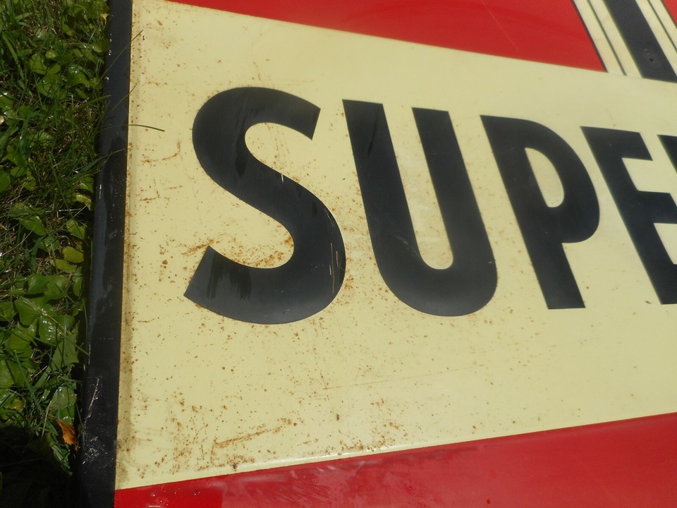 Vintage SUPER VALU Tin GROCERY STORE Advertising SIGN | eBay