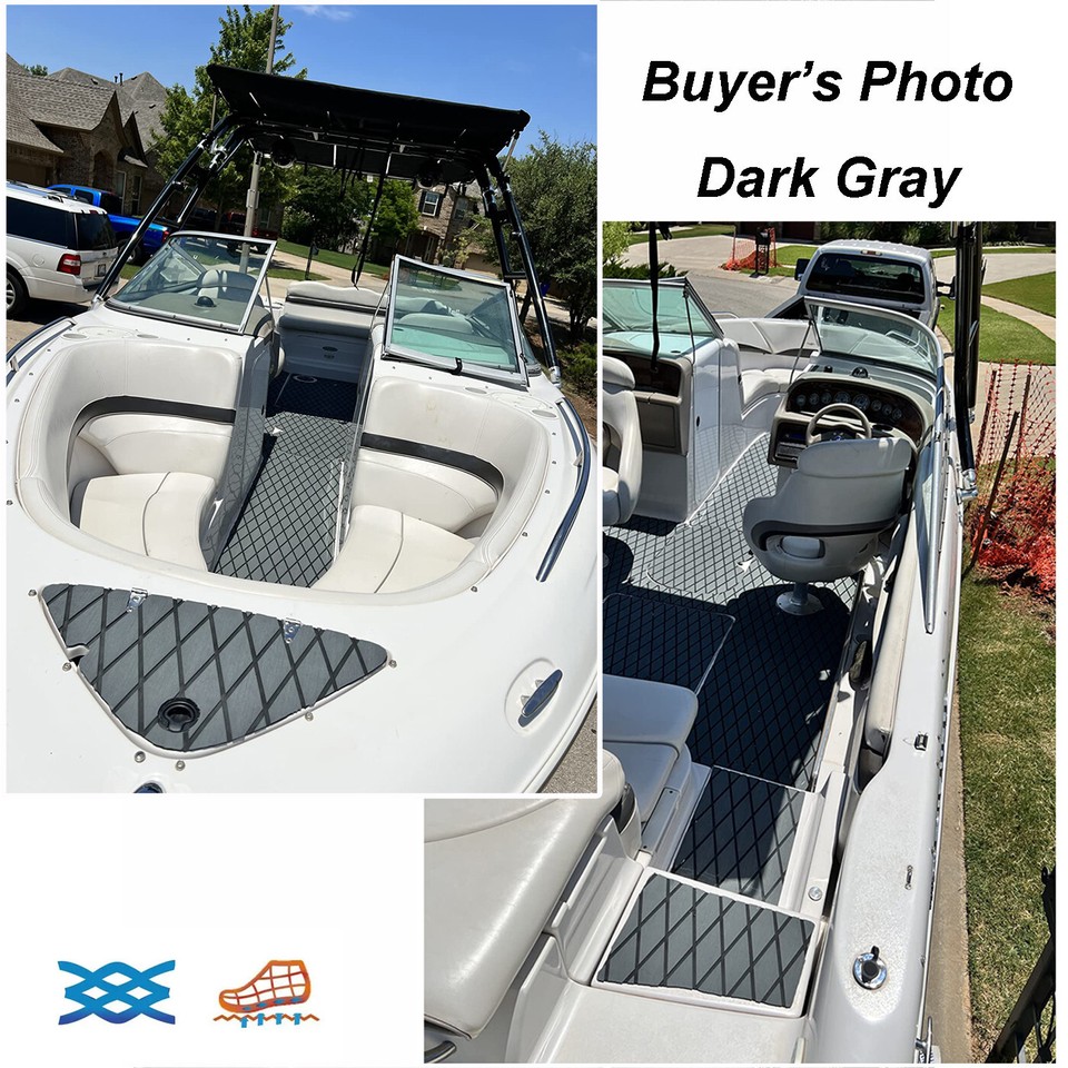 EVA Foam Boat Flooring Sheet Marine Sea Decking Carpet , Dark Grey ...