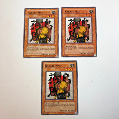 (3) YuGiOh! KARATE MAN: SDJ-013 COMMON Unlimited NM/LP | eBay