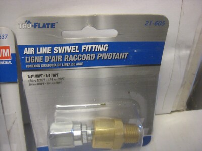 1/4mx1/4f Air Line Swivel,No 21-605, Plews Tru-flate | eBay