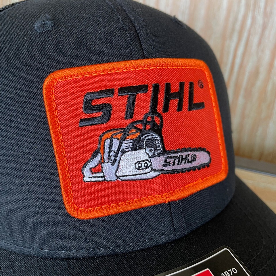Stihl Chainsaw Vintage Patch Hat - Richardson 112 All Black Cap | eBay