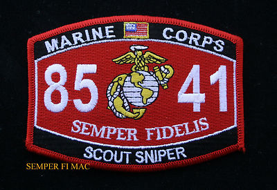 MOS 8541 SCOUT SNIPER US MARINES PATCH STA SASR SSP M16A2 M82A1 VIETNAM ...