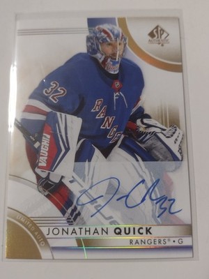 2023-24 UPPER DECK SP AUTHENTIC LIMITED #34 JONATHAN QUICK AUTO ...