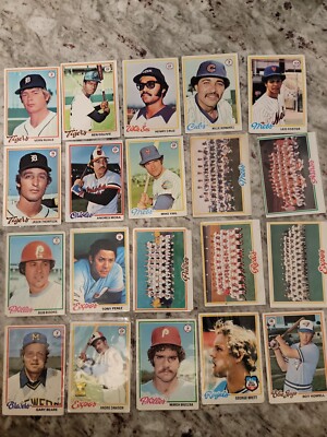 Lot Of 33 1978 Topps Baseball Cards Team Checklists George Brett | eBay